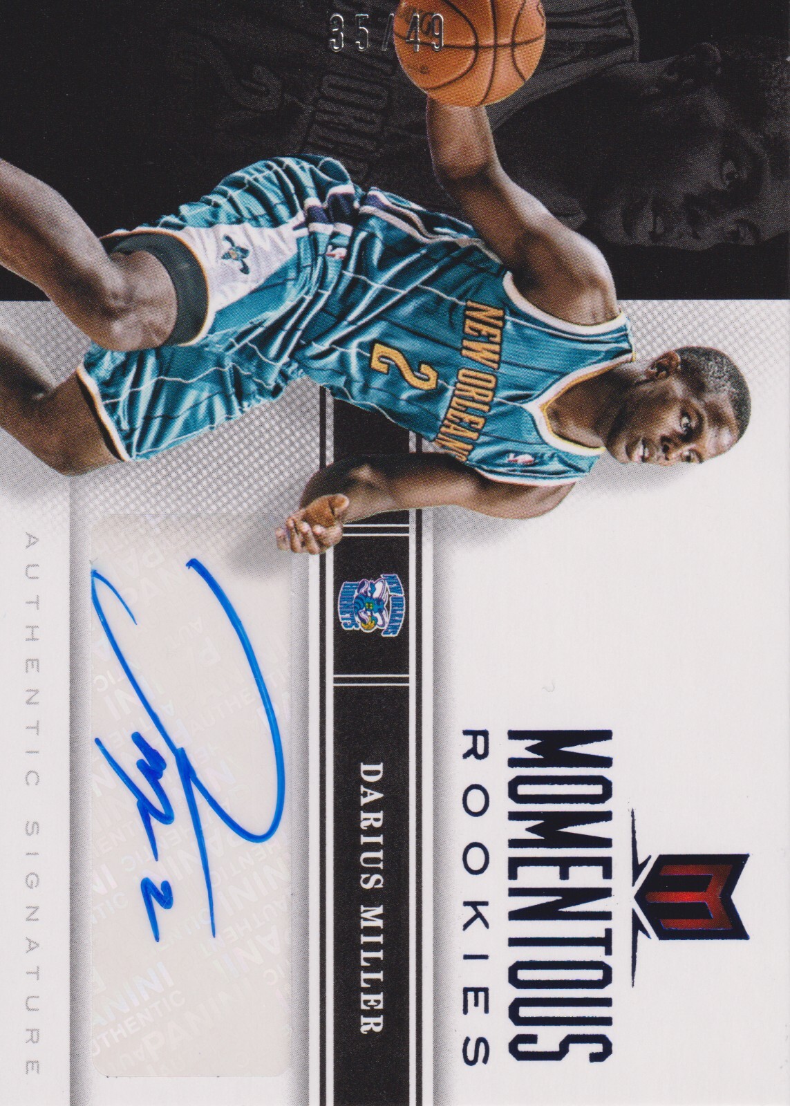 2012-13 Panini Momentum - Momentous Rookies Autographs Blue #50 Darius ...