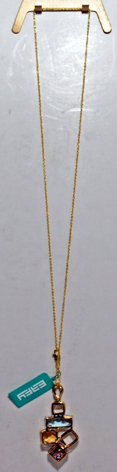 EFFY Deco Multi-Prong Gemstone 18" Pendant Necklace in Gold w/Panther ...