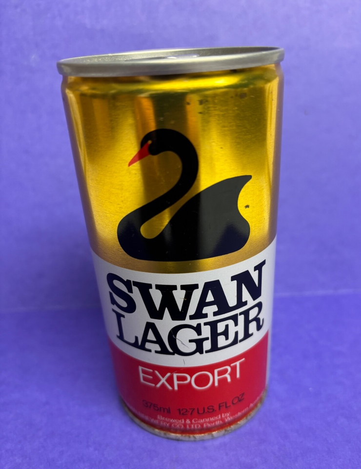 VINTAGE SWAN LAGER BEER CAN SAILING AMERICA'S CUP CHALLENGE 1983 PERTH ...