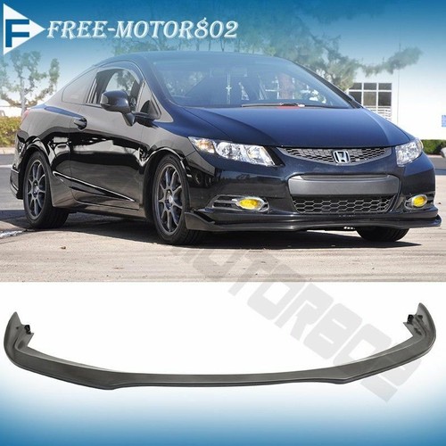 Fits 2012-2013 Honda Civic 9Th Gen Coupe CS Style Front Bumper Lip ...