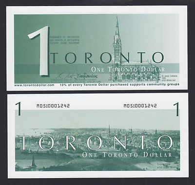 Canada Local Currency 2008 One TORONTO Dollar UNC | eBay