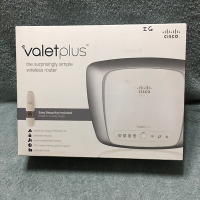 CISCO Valet Plus M20 home wireless N router wifi 8 New 745883589388| eBay