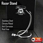 Classic Cut Throat Straight Razor With Steel Stand Holder Shave Gift ...