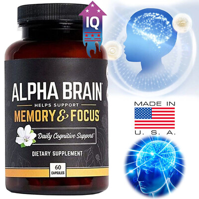 Alpha Brain Memory & Focus 60 Capsules Supplement for Men & Women | eBay