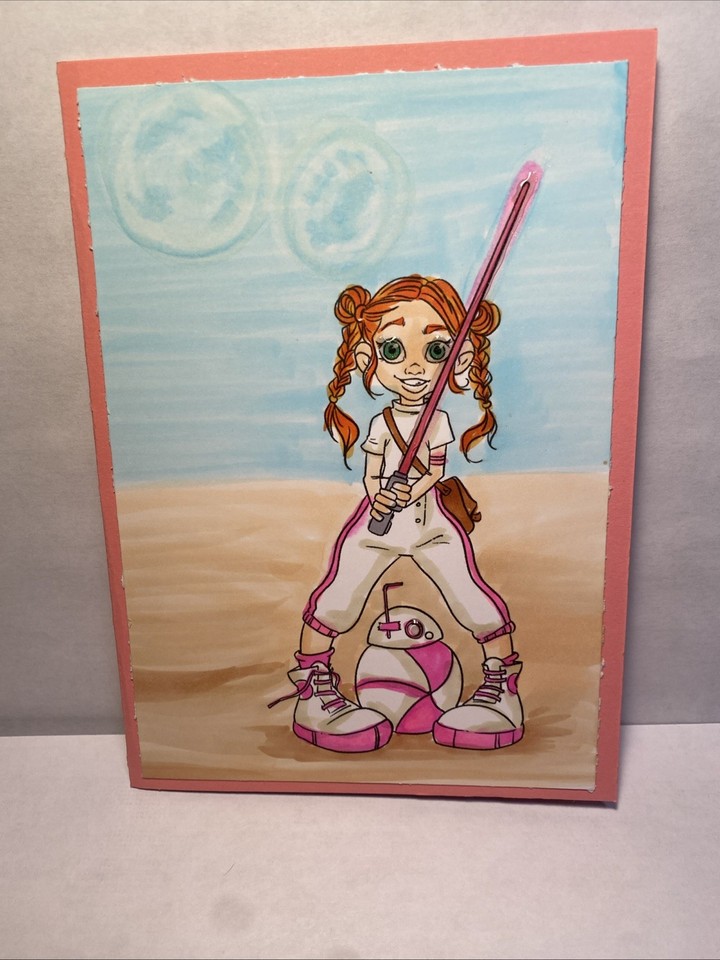 Handmade Star Wars 5x7 Greeting Card Any Occasion With Matching ...