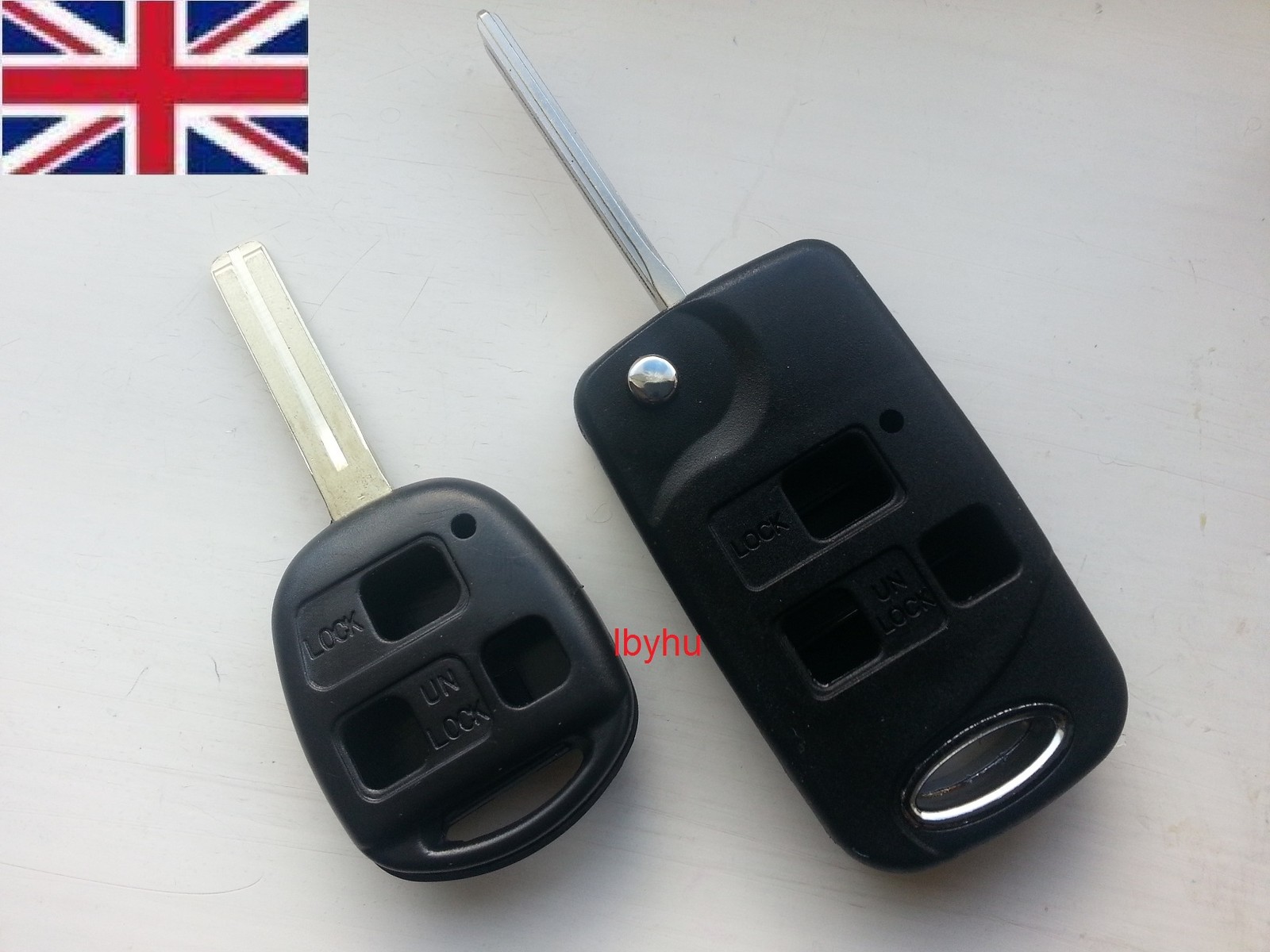 FITS LEXUS IS200 LS400 RX300 GS300 3 BUTTONS CONVERSION REMOTE FLIP KEY ...