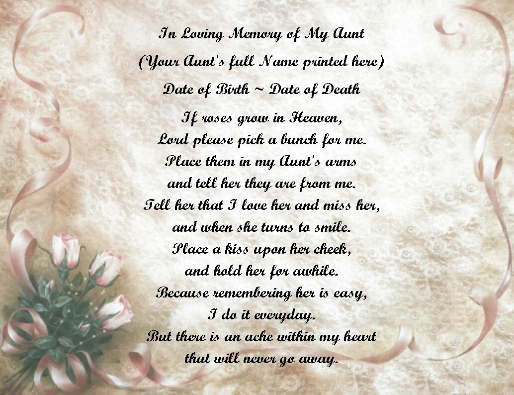 In Loving Memory Poems For Mom