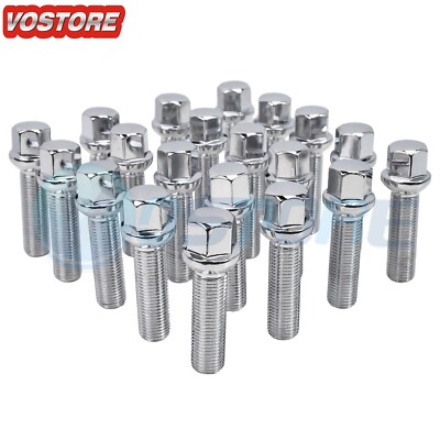 (20) 14x1.5 Lug Bolts Nuts for Mercedes Benz ML350 S500 GLK350 S550 ...