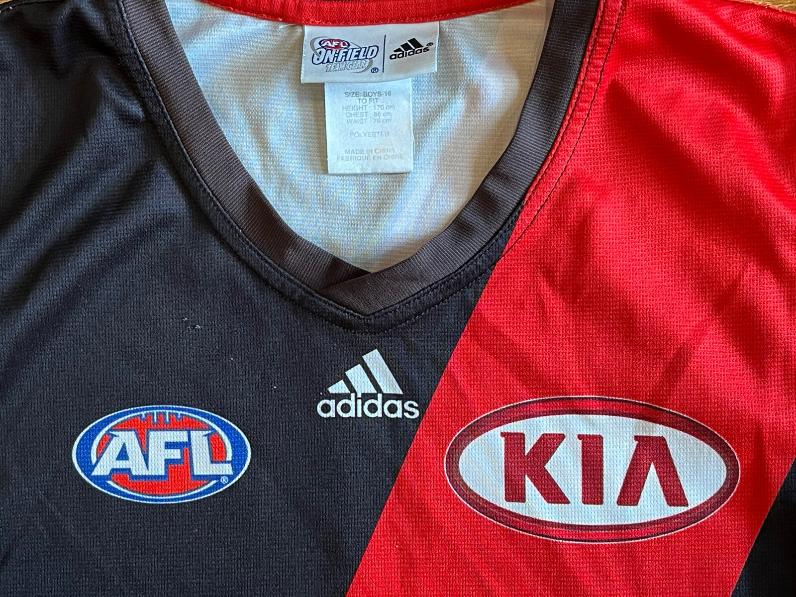 Essendon Bombers AFL Adidas Football Jumper Guernsey Youth 16 / Adult ...
