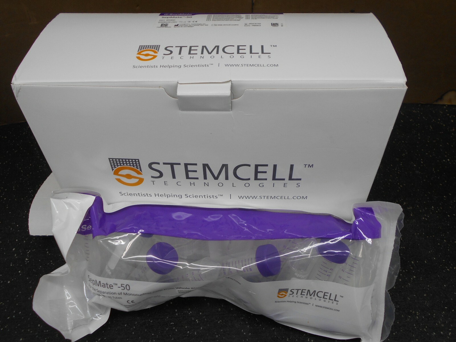 STEMCELL SEPMATE 50 85450 TUBES FOR SEPARATION OF MONONUCLEAR CELLS BOX ...