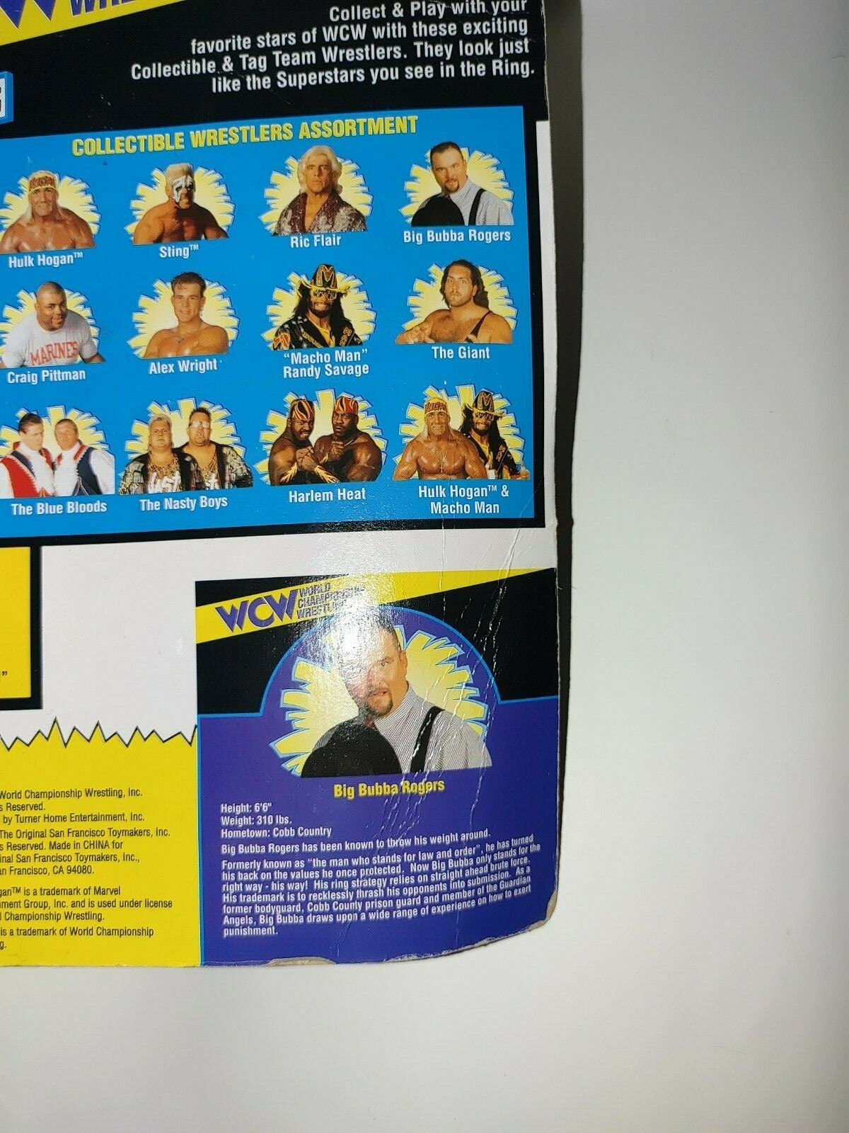 1994 WCW Big Bubba Rogers BIG BOSSMAN Toymakers Series 3 WWF LJN on ...