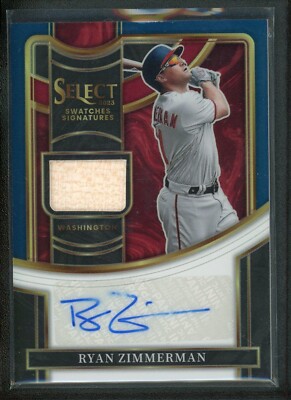 2023 RYAN ZIMMERMAN 19/49 AUTO RELIC PANINI SELECT RED AUTOGRAPHS | eBay