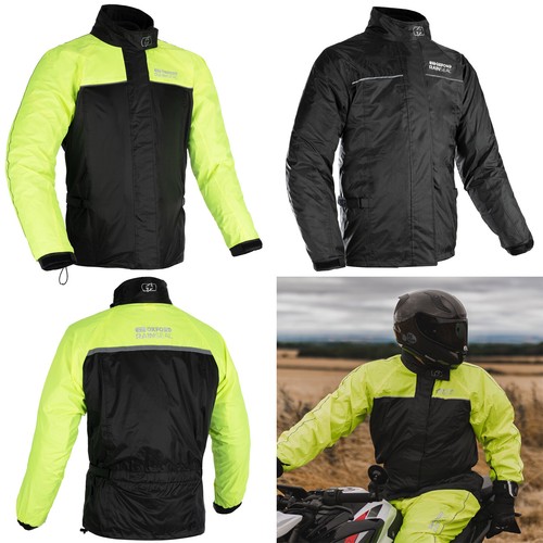 Oxford Rainseal All Weather Motorcycle Bike Over Jacket Waterproof Hi ...