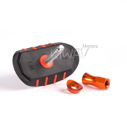 rim bead lock alloy rubber nylon for 1.85" rim orange lock nut for dirt ...