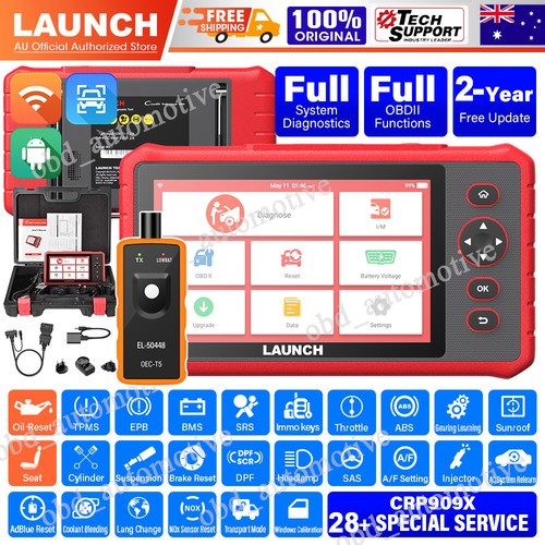 LAUNCH CRP909X OBD2 Car Diagnostic Scanner Full System Reset Auto Scan ...
