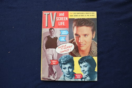 1957 MAY TV AND SCREEN LIFE MAGAZINE - ELVIS PRESLEY COVER - E 18641 | eBay