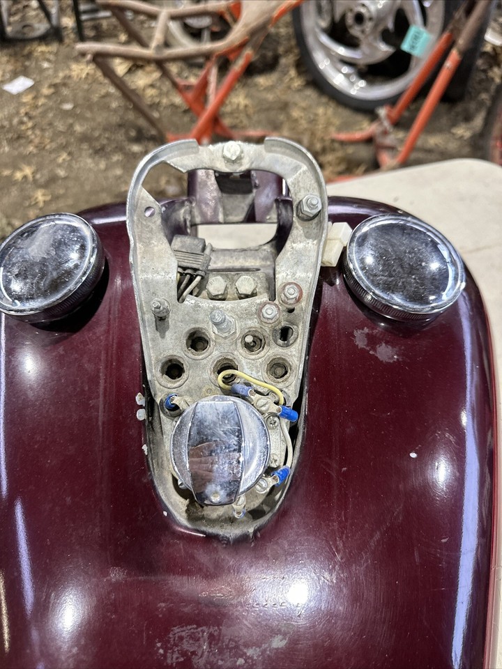 Harley Fxr Gas Fuel Tank Dash Dual Cap Lowrider Superglide Fxrs Console ...