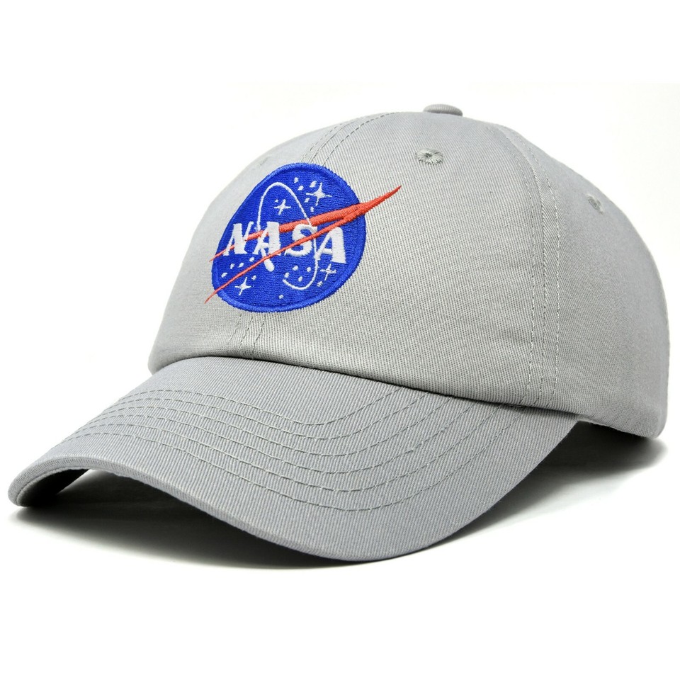 DALIX NASA Hat Baseball Cap Washed Cotton Embroidered Meatball Worm ...