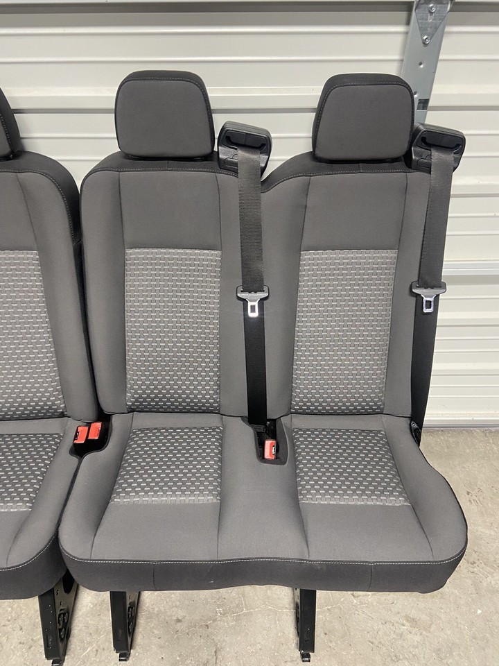2015-2024 Ford Transit 12 AND 15 Passenger Van Rear Seats DARK PALAZZO ...