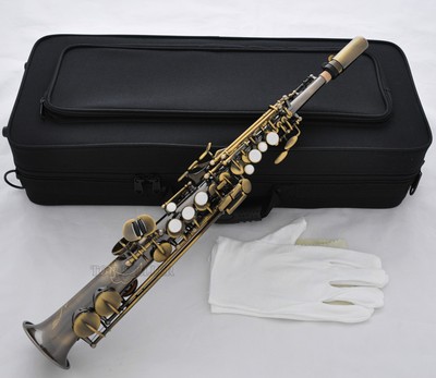 Professional Antique Brass Eb Sopranino saxophone sax low Bb to high E ...