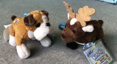 Webkinz Kinz Klip Bulldog & Reindeer with Sealed Codes - Buy Both or ...