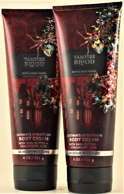 QTY 2 - Bath & Body Works VAMPIRE BLOOD Body Cream Lotion Moisturizer ...