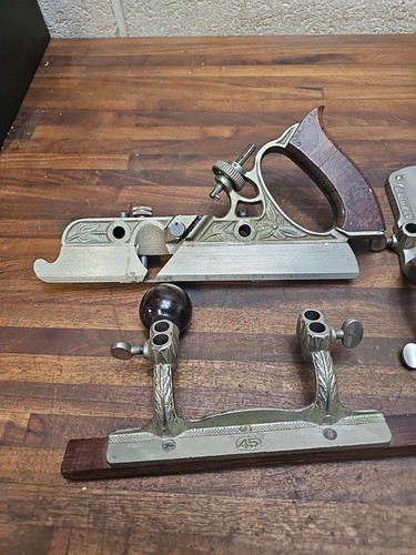 K735- early Antique Stanley No. 45 Combination Plane NO RESERVE no ...