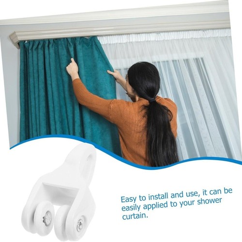 30 Piece Hanging Pulley Set for Curved Rail with PVC Curtain Track Fit ...