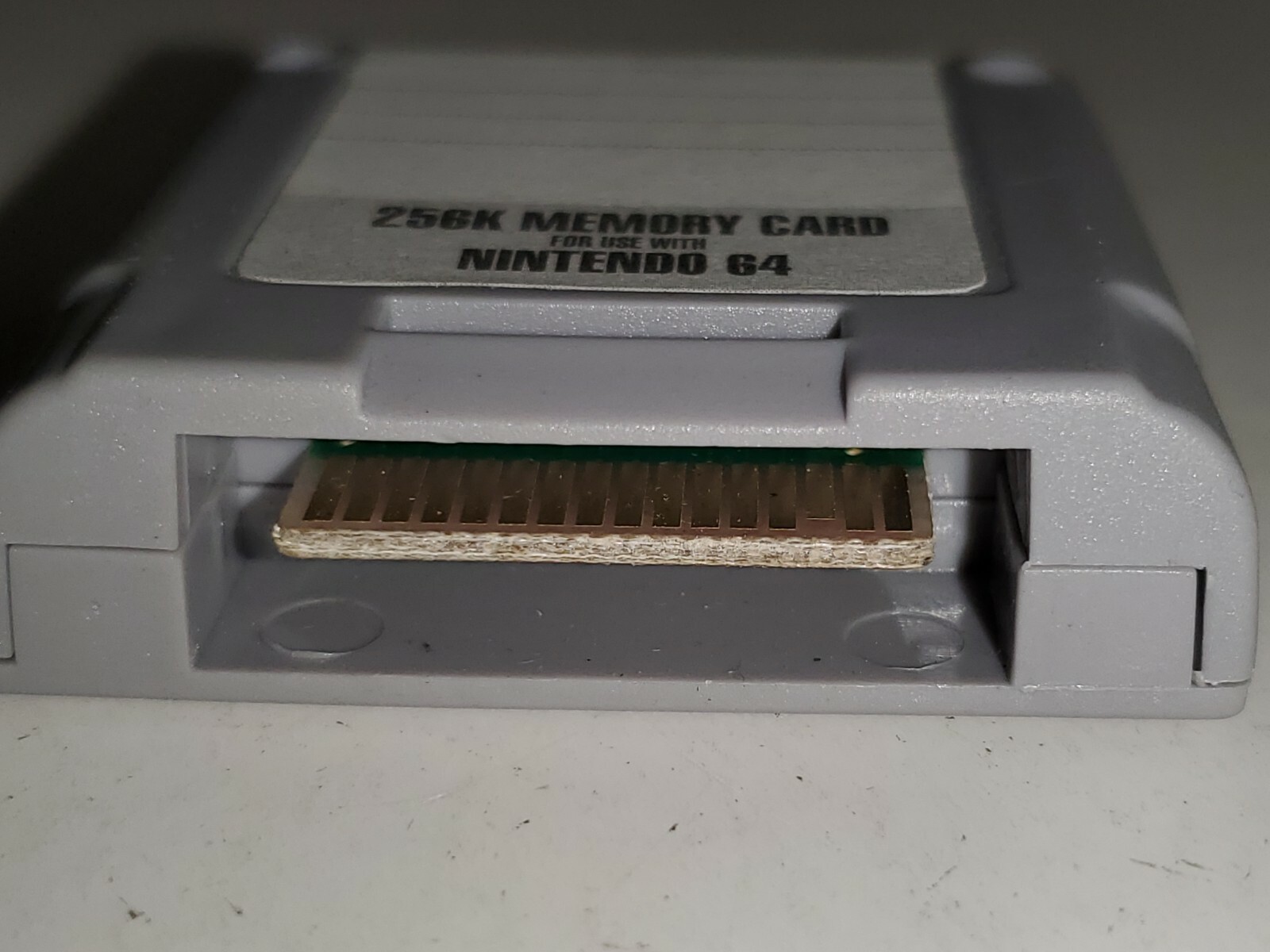 NEW W/LABEL 256K MEMORY CARD for NINTENDO 64 N64 W/REPLACEABLE CR2032 ...