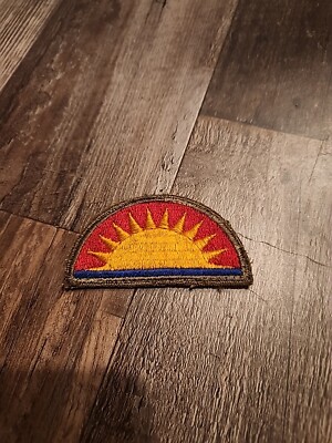 patch armee us 41st INFANTRY DIVISION ww2 ORIGINAL Green Back | eBay