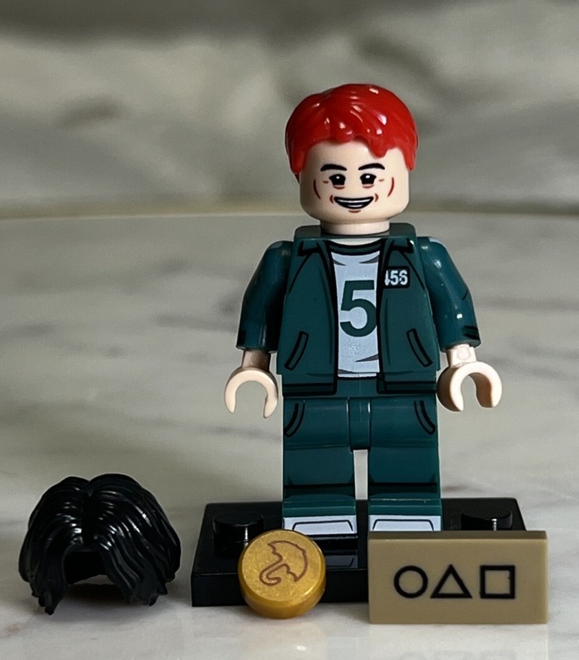 LEGO Squid Game Gi Hun Player 456 Custom Printed Minifigure Red Hair | eBay