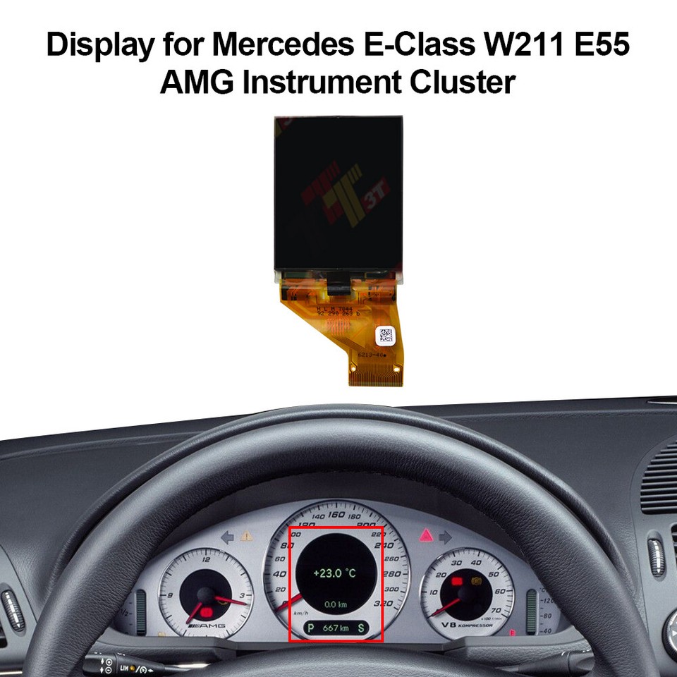 Display for Mercedes E-Class W211, CLK-Class W209, CLS-Class W219 ...