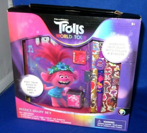 DREAMWORKS TROLLS WORLD TOUR POPPY SECRET DIARY SET, NEW | eBay