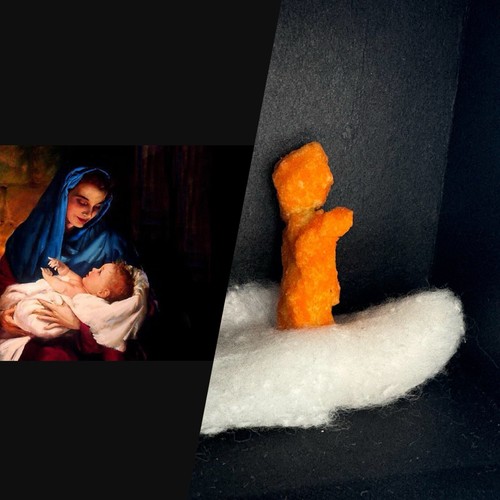 Mary And Baby Jesus Cheeto Shaped | eBay