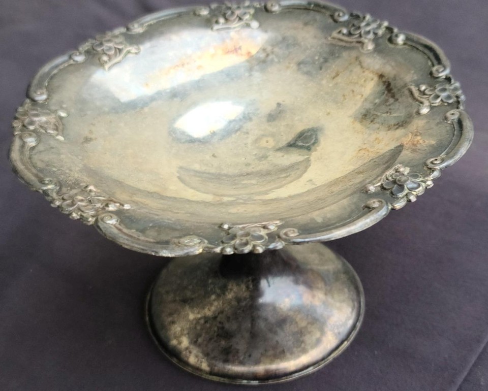 Beautiful Antique Silver Pedestal Candy Dish – Sterling – GDC – OLD ...