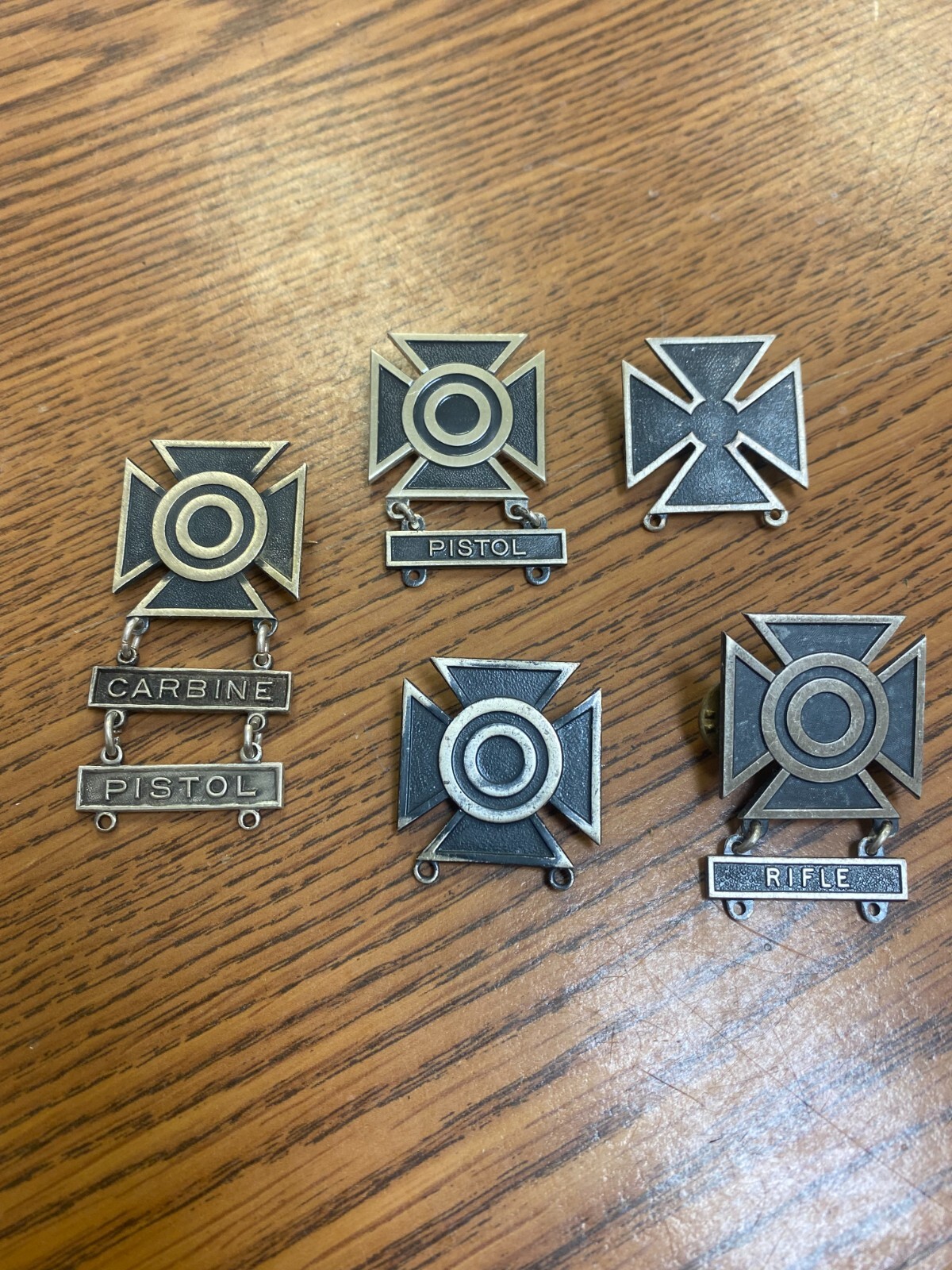 LOT OF 5 WW2 US Army Sterling Silver Marksman Rifle Badge Pin | eBay