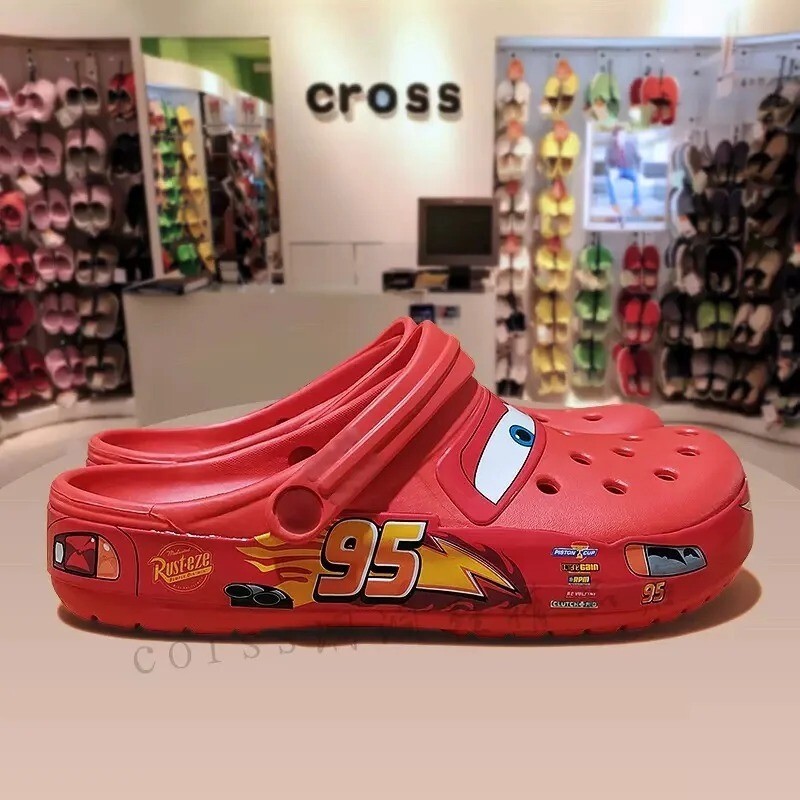 Crocs Lightning McQueen Classic Clogs Cars Disney Pixar All Size NEW NO ...