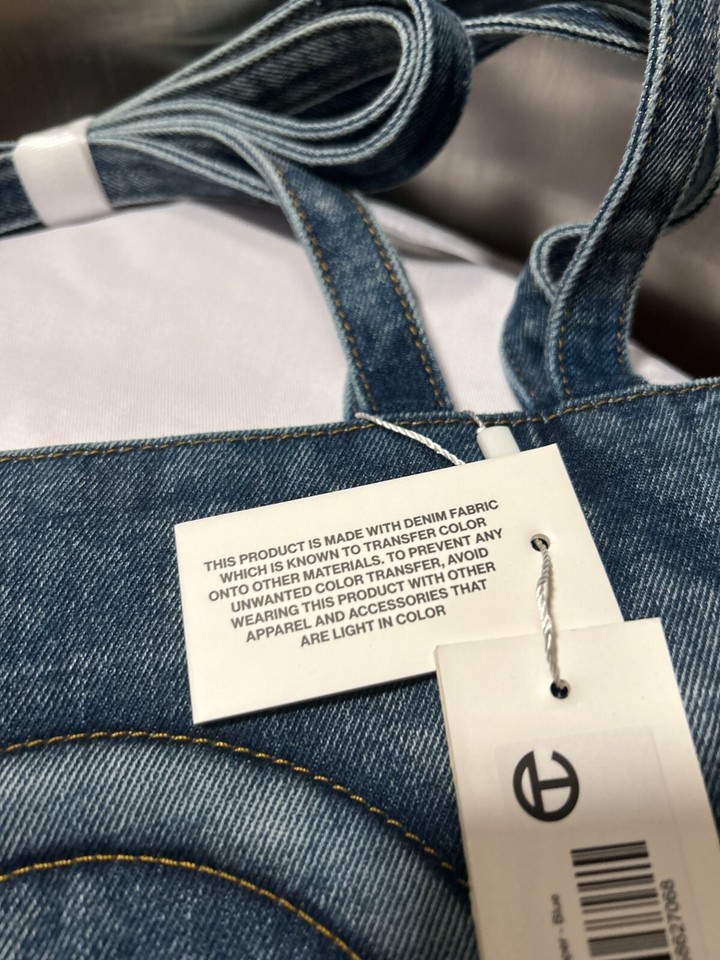 Telfar Medium Denim Shopper - Blue | eBay