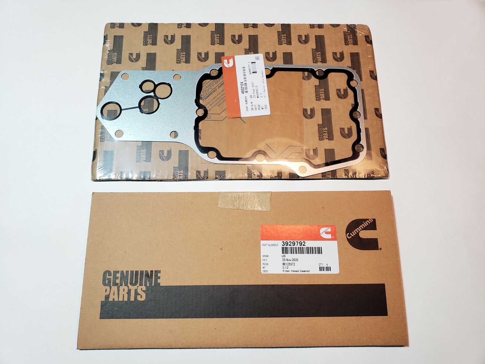 Cummins Oil Cooler Gasket Set 89-97 Dodge 6BT 5.9L 12V 4932124 3929792 ...