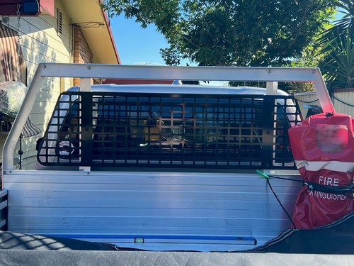 Safety Ute Screen Headboard to Suit & Fit Hilux Genuine Aluminum Tray ...