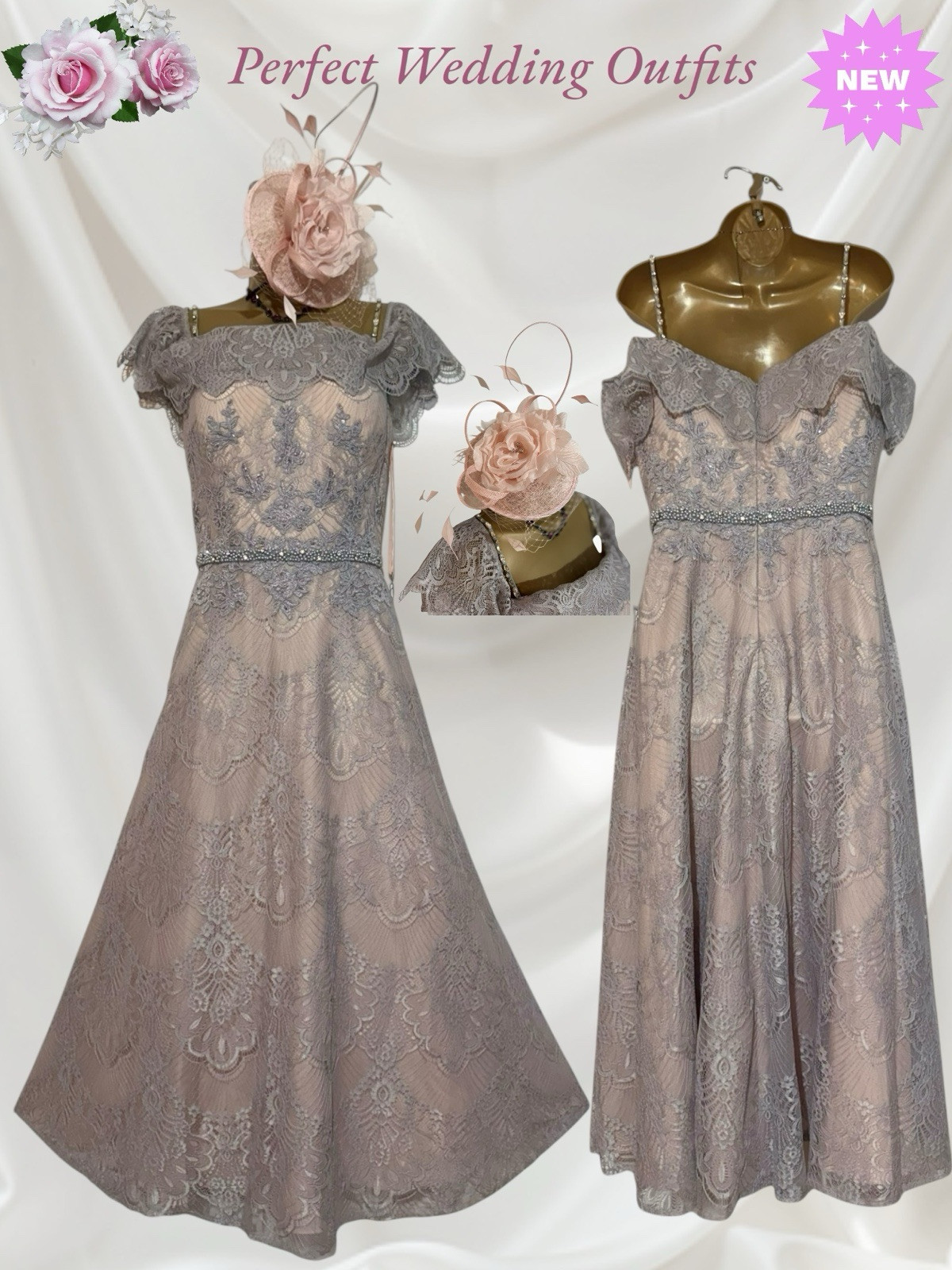 VENI INFANTINO & JACQUES VERT Size 14 BNWT Mother Of The Bride Dress ...