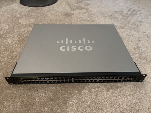 Cisco SG350X-48MP-K9 48-Port Gigabit PoE Stackable Managed Switch 4x ...