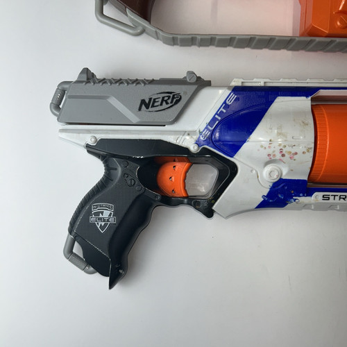 2 Nerf Guns- Zombie Strike Flipfury Blaster & Strike Elite Strong Arm ...