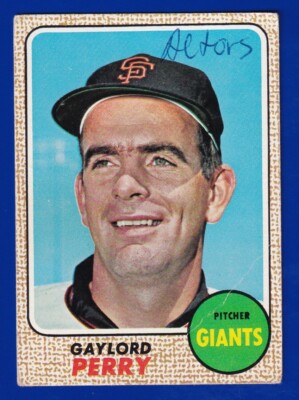 GAYLORD PERRY giants 1968 TOPPS #85 GOOD (W/INK MARKING) | eBay