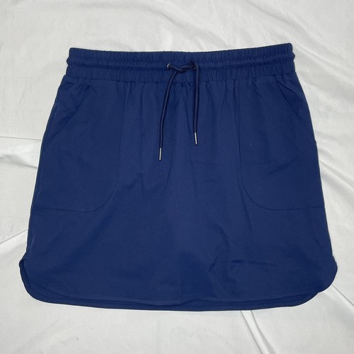 St. John's Bay SKORT Skirt Drawstring Polyester Elastic Waist Women's ...