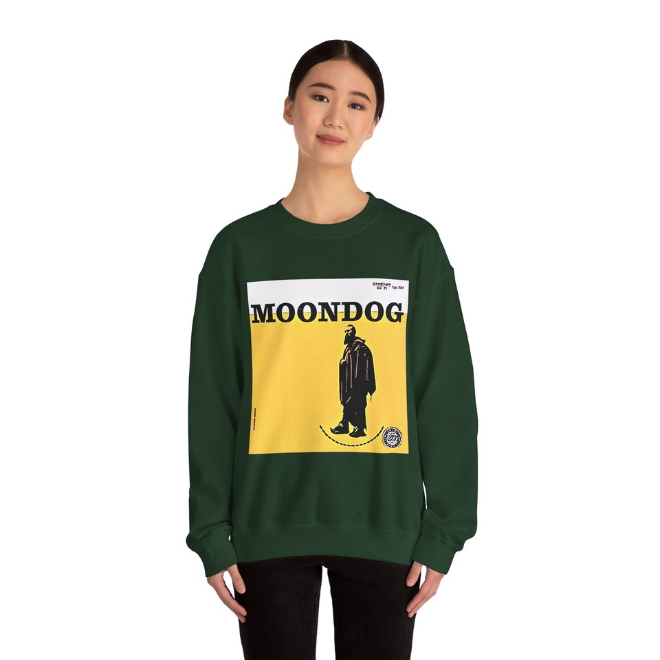 Moondog Graphic Print Jazz Art LS Unisex Heavy Blend™ Crewneck ...