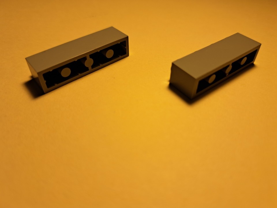 LEGO Part 3010 Brick 1x4 1980's Space Brick VINTAGE OLD GREY Lot Of 2 ...