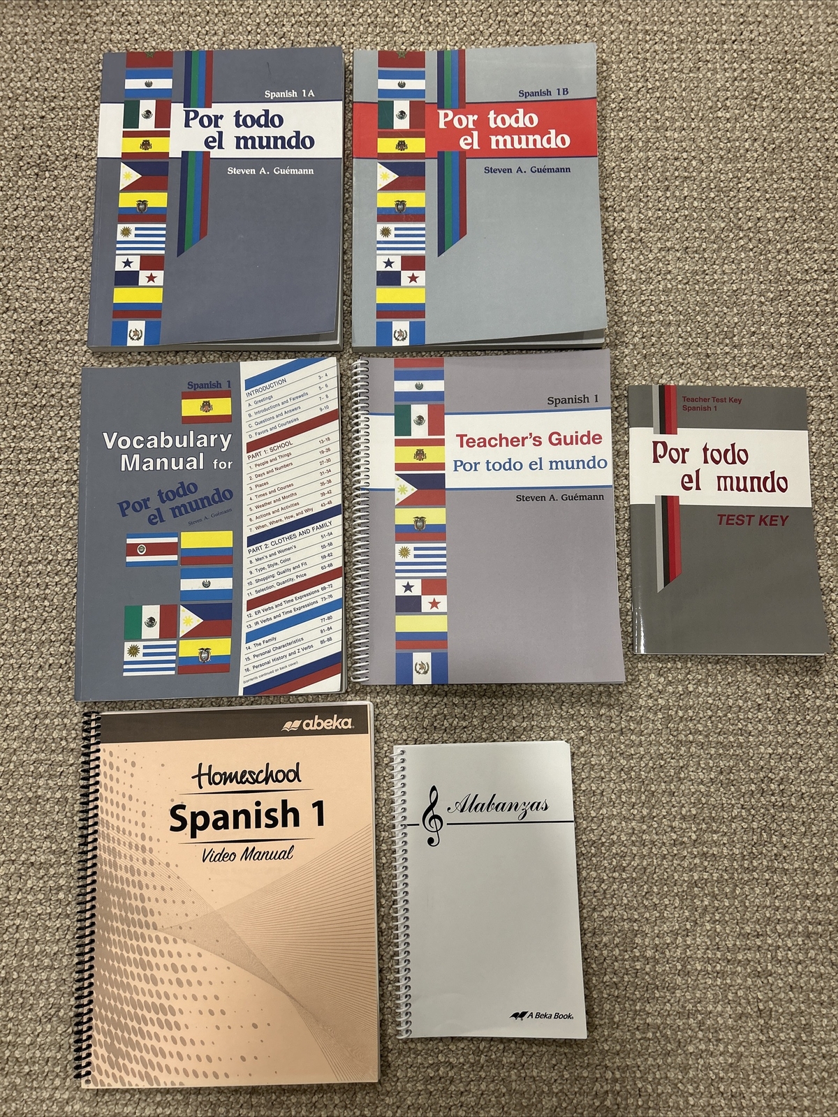 Abeka Spanish 1 Textbooks, Vocabulary, Video, Teach manuals, Test&Key ...