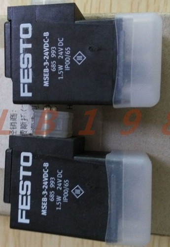 ONE NEW- FESTO solenoid valve coil MSEB-3-24VDC-B 685993 | eBay