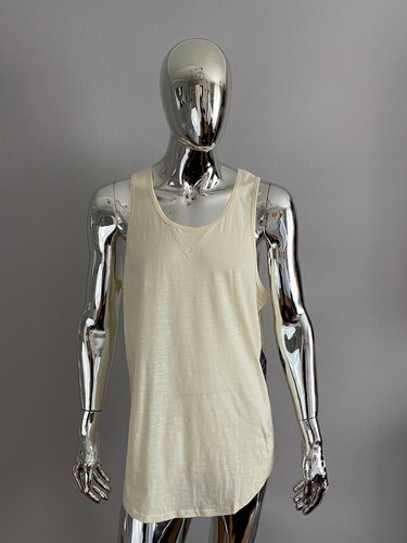 Civil Regime Coper Slub Drop Beige Adult Men’s Tank Top Size M Cotton ...